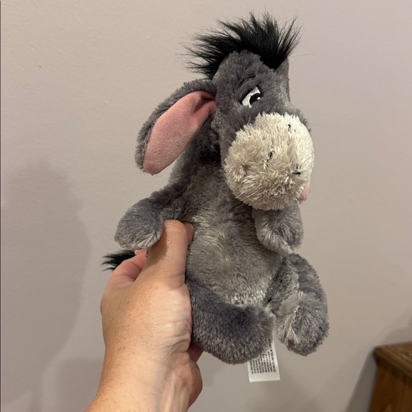 Disney | Toys | Disney Eyore Gray And Pink Plush Toy | Poshmark